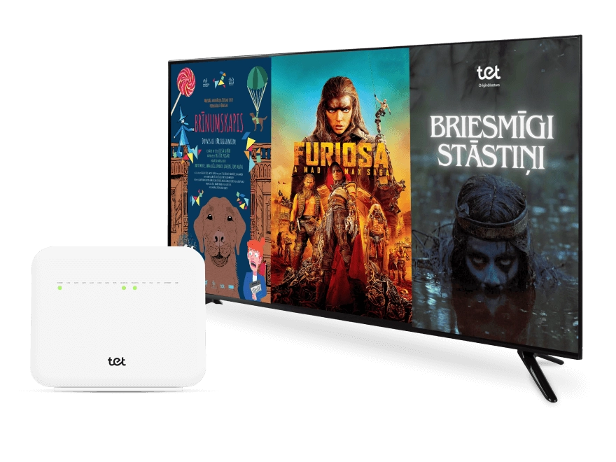 Tet TV+ par īpašu cenu - no 1,99 €/mēn.! | Tet.lv