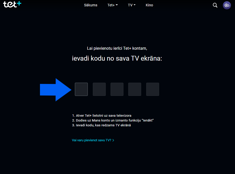 Tet+: pakalpojuma pieteikšana, lietošana | Tet palīdzība